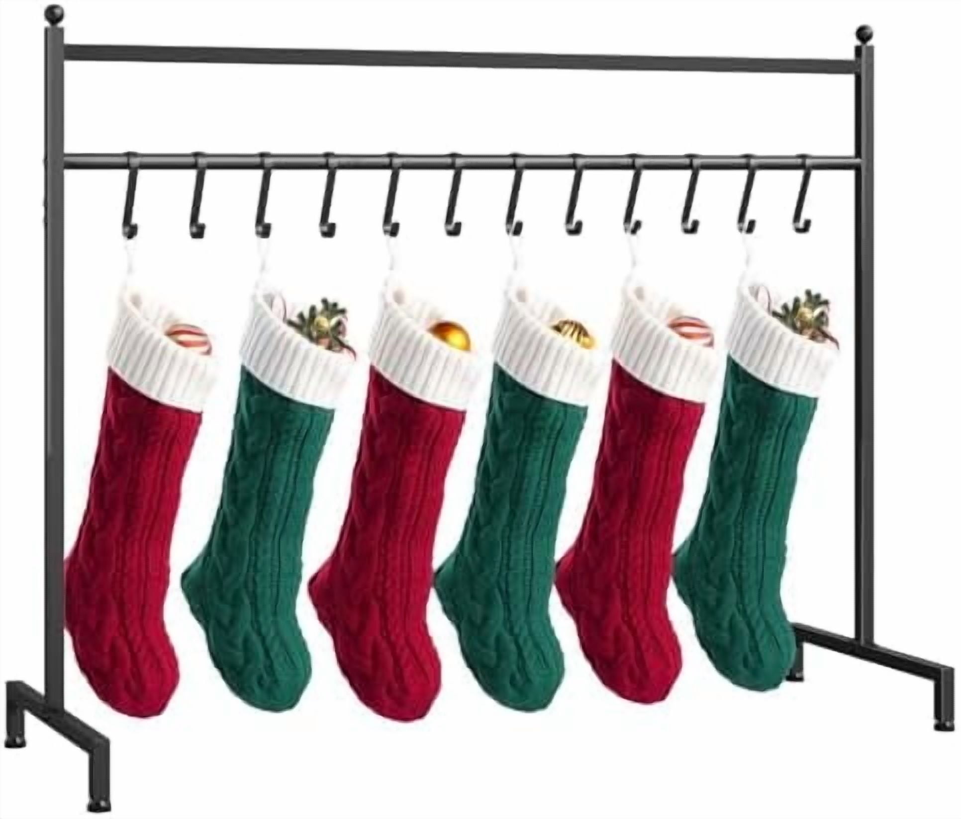 Christmas Stocking Holder Stand, Freestanding Stocking Rack with 12 ...