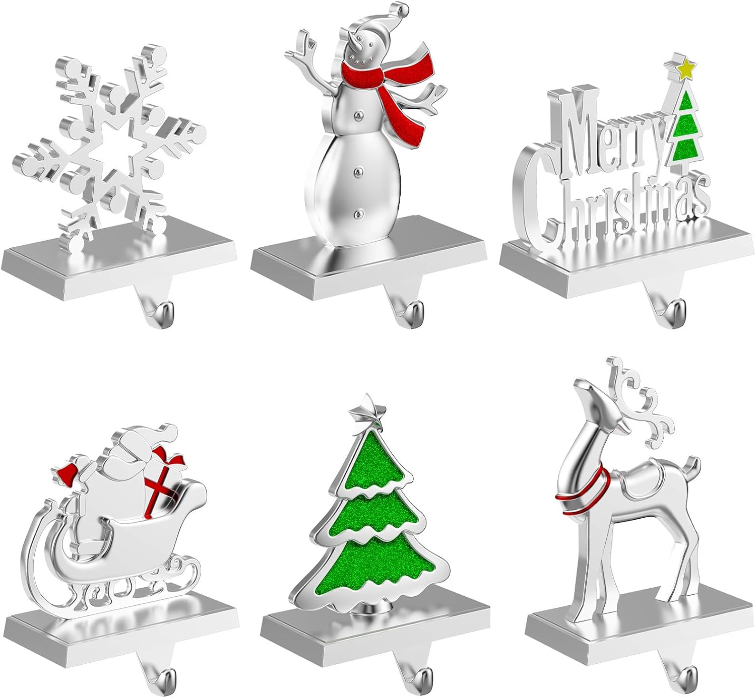 Stocking Holders For Mantle Set Of 6