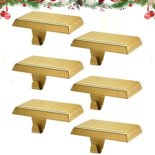 Christmas Stocking Holders for Mantle, Weighted Stocking Hangers ...