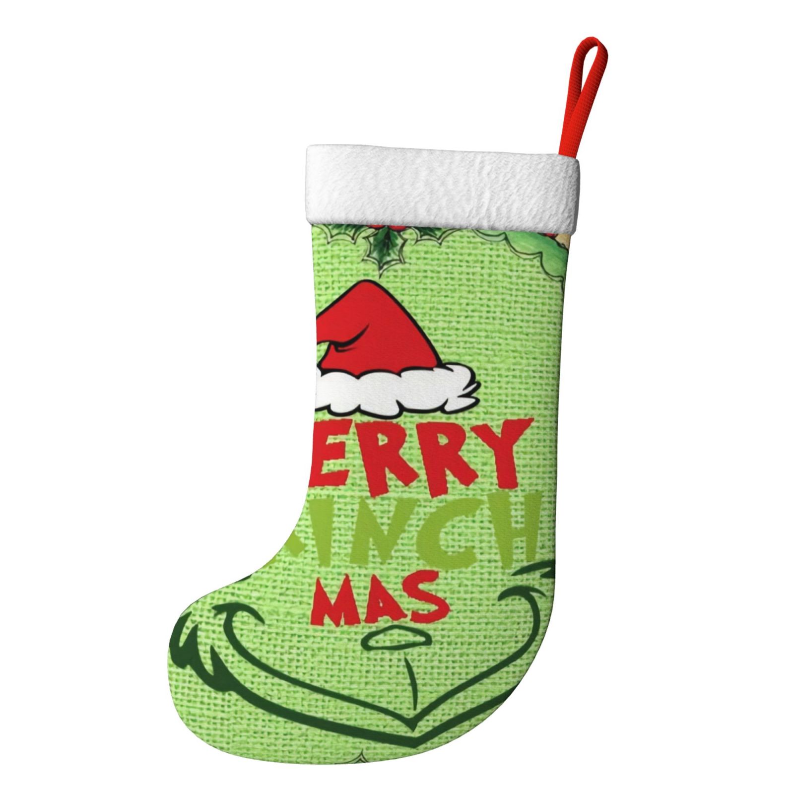Christmas Stocking Merry Christmas Grinch Mas1 Xmas Stocking For Tree ...