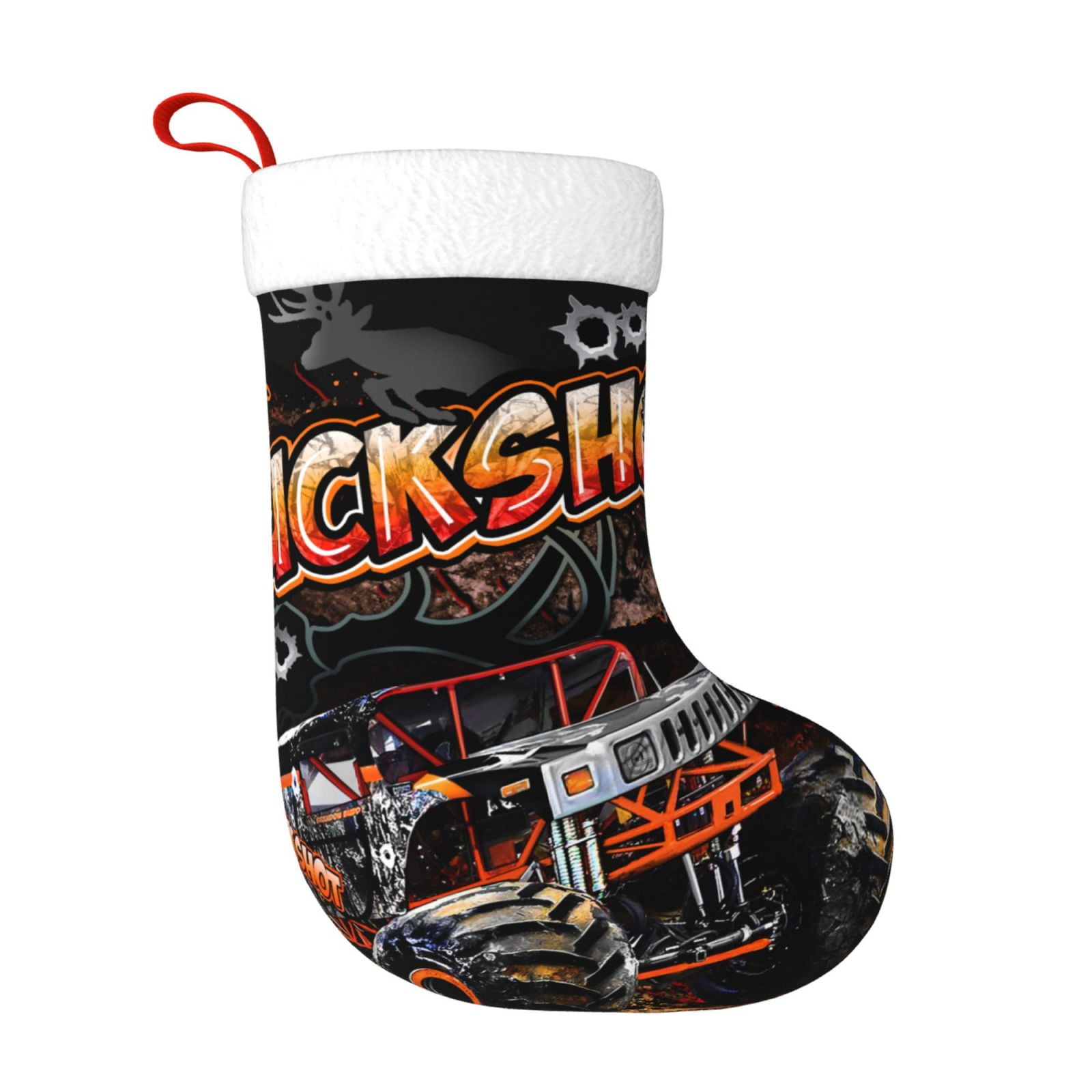 Christmas Stocking, Monster Truck Jam Stockings Xmas Stockings For Kids ...