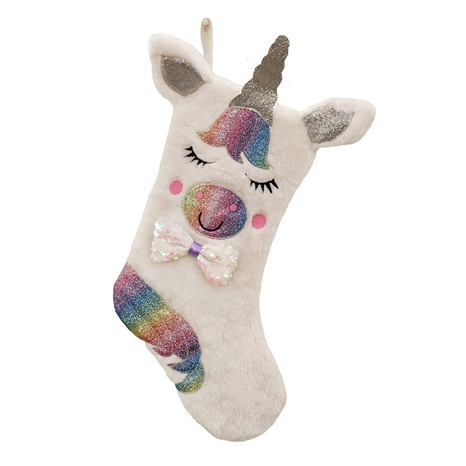 Christmas Stocking Non-woven Fabric Luminous Hanging Ornaments Xmas ...