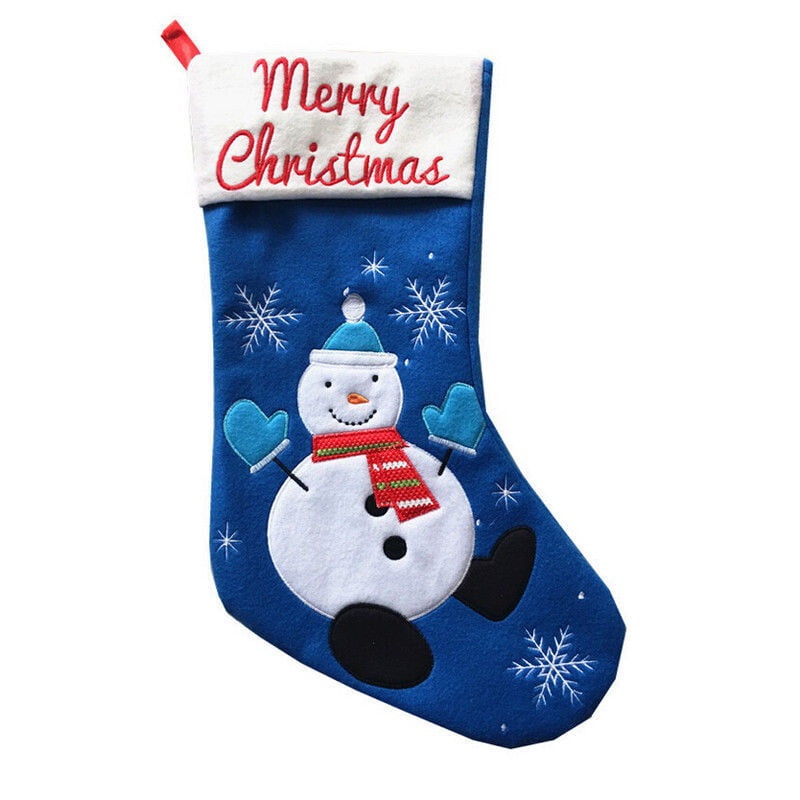 Christmas Stocking Non-woven Fabric Santa Xmas Sock Tree Hanging ...