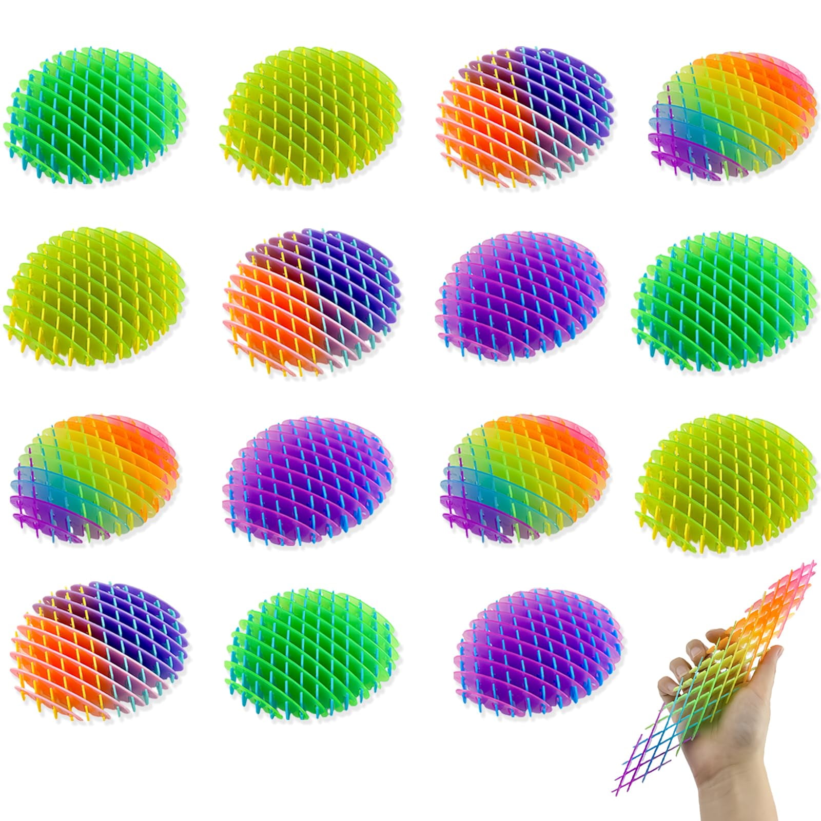 Christmas Stocking Stuffer 15 Pack Stretchy Fidget Toy, Fidget Wiggler ...