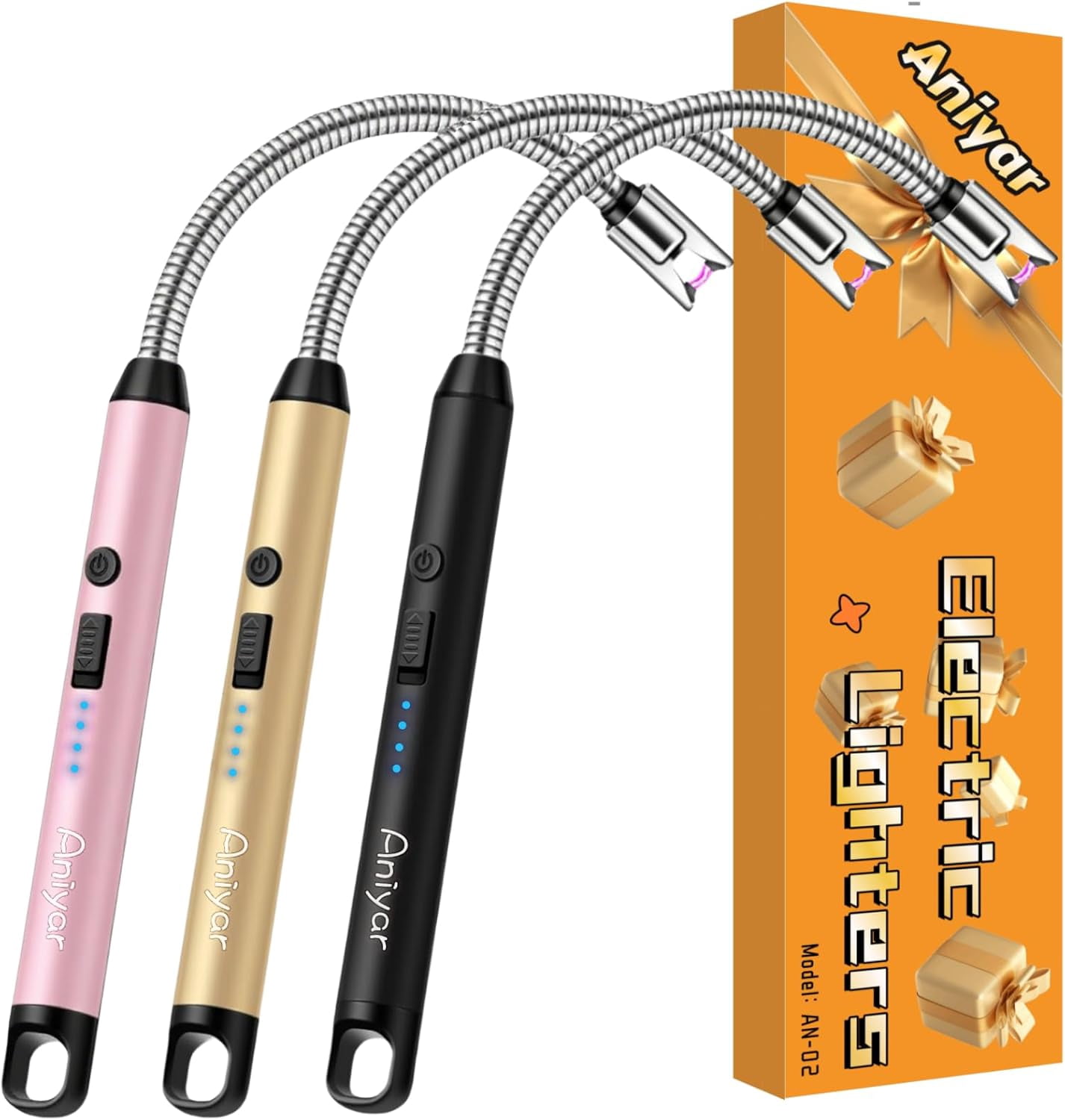 Christmas Stocking Stuffers - 3 Pack Electric Lighter with 360 ...
