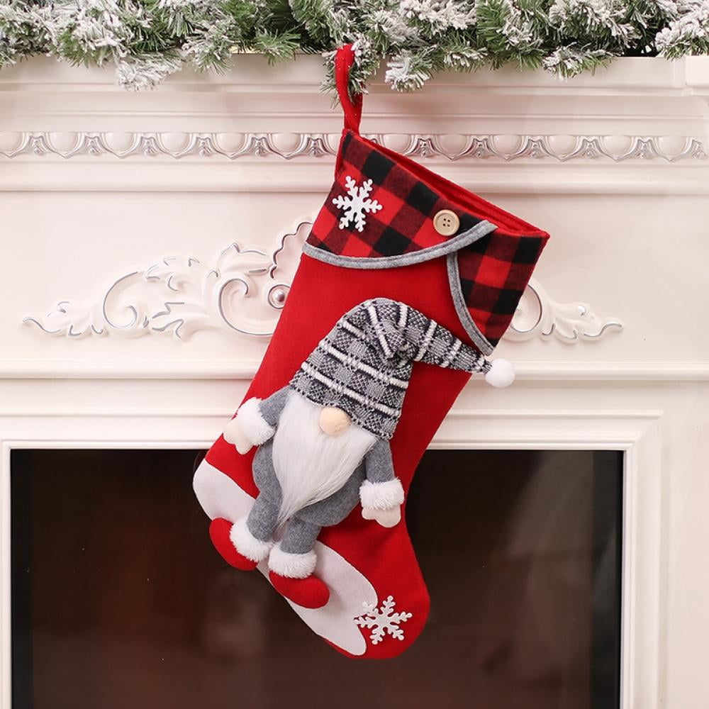 Christmas Stocking with 3D Mr Swedish Gnome Tomte Nisse Couple for Kids ...