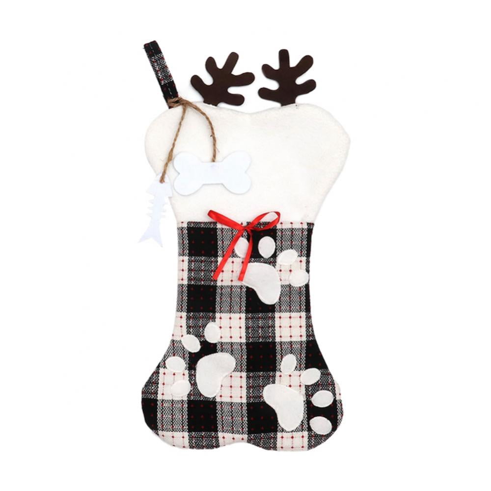 Christmas Stockings, 1 Pack 18inch Personalized Dog Stocking, Antlers ...