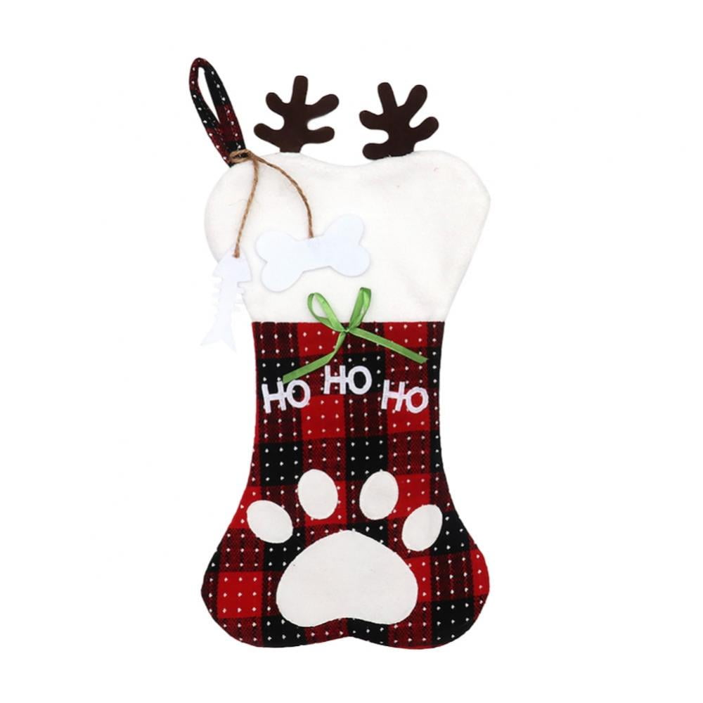Christmas Stockings, 1 Pack 18inch Personalized Dog Stocking, Antlers ...