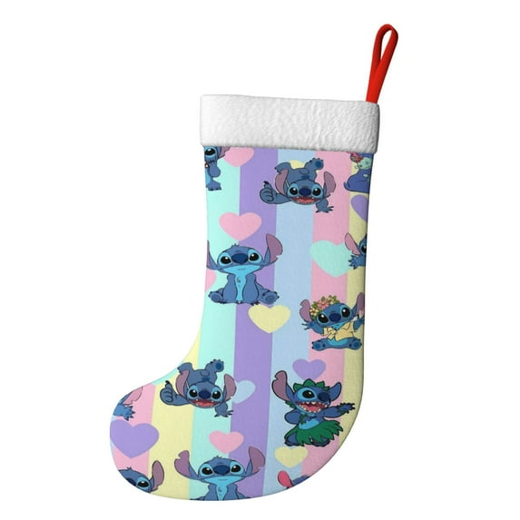 Christmas Stockings 17.7 Inch Cartoon_Stitch Hanging Decoration ...