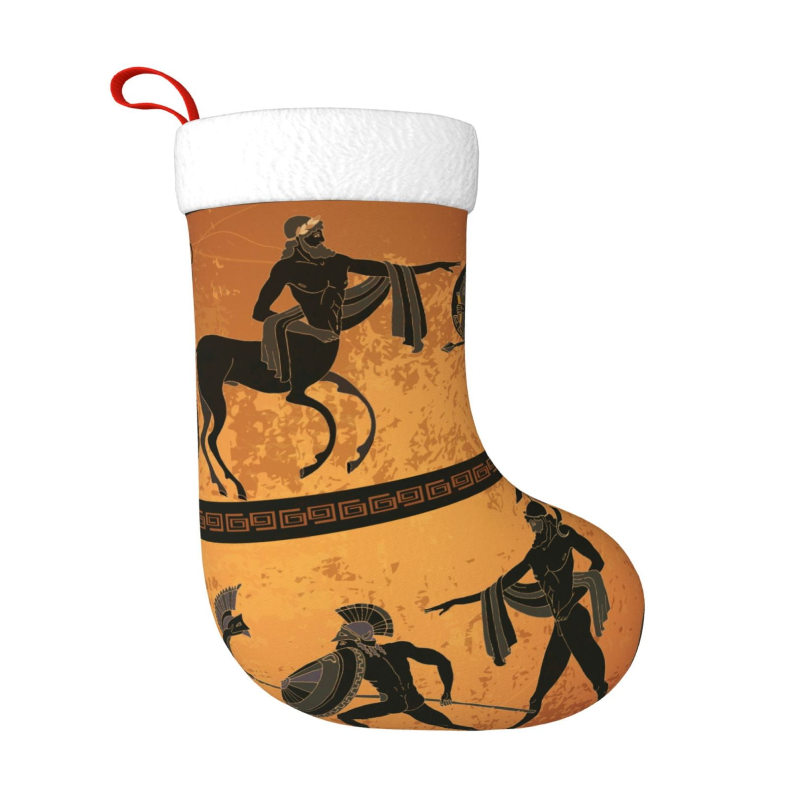 Christmas Stockings Ancient Greece Scene With Black Figure Pottery ...