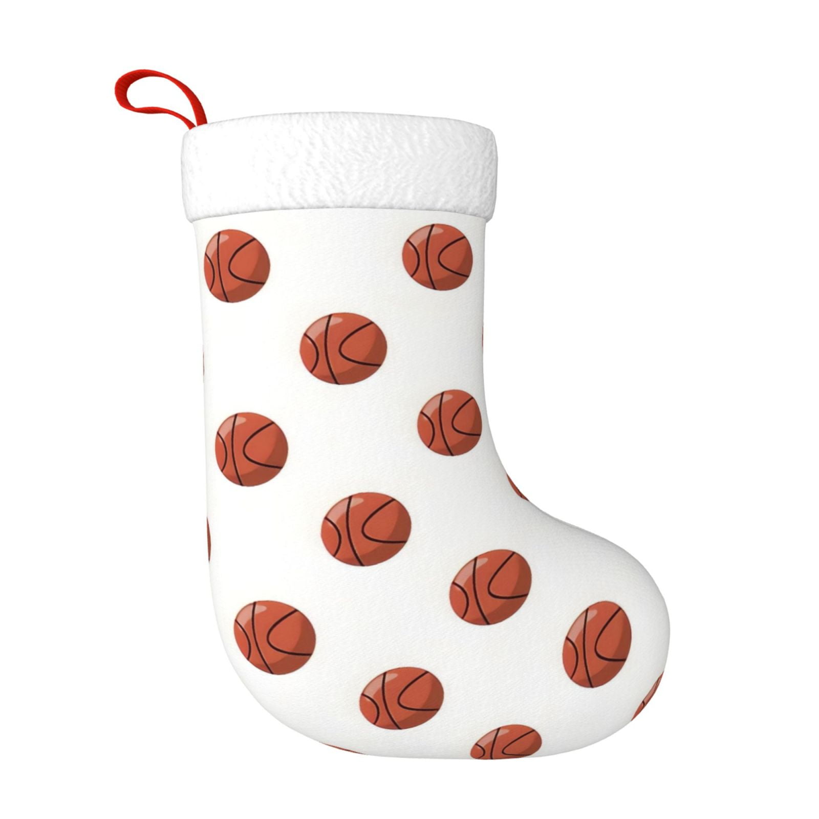 Christmas Stockings Basketball Ball Pattern Large Hanging Xmas Sock ...