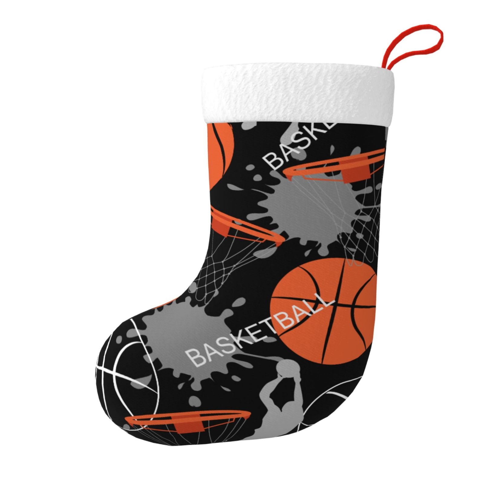 Christmas Stockings Basketball Sports Basket Balls Player Pattern Large ...