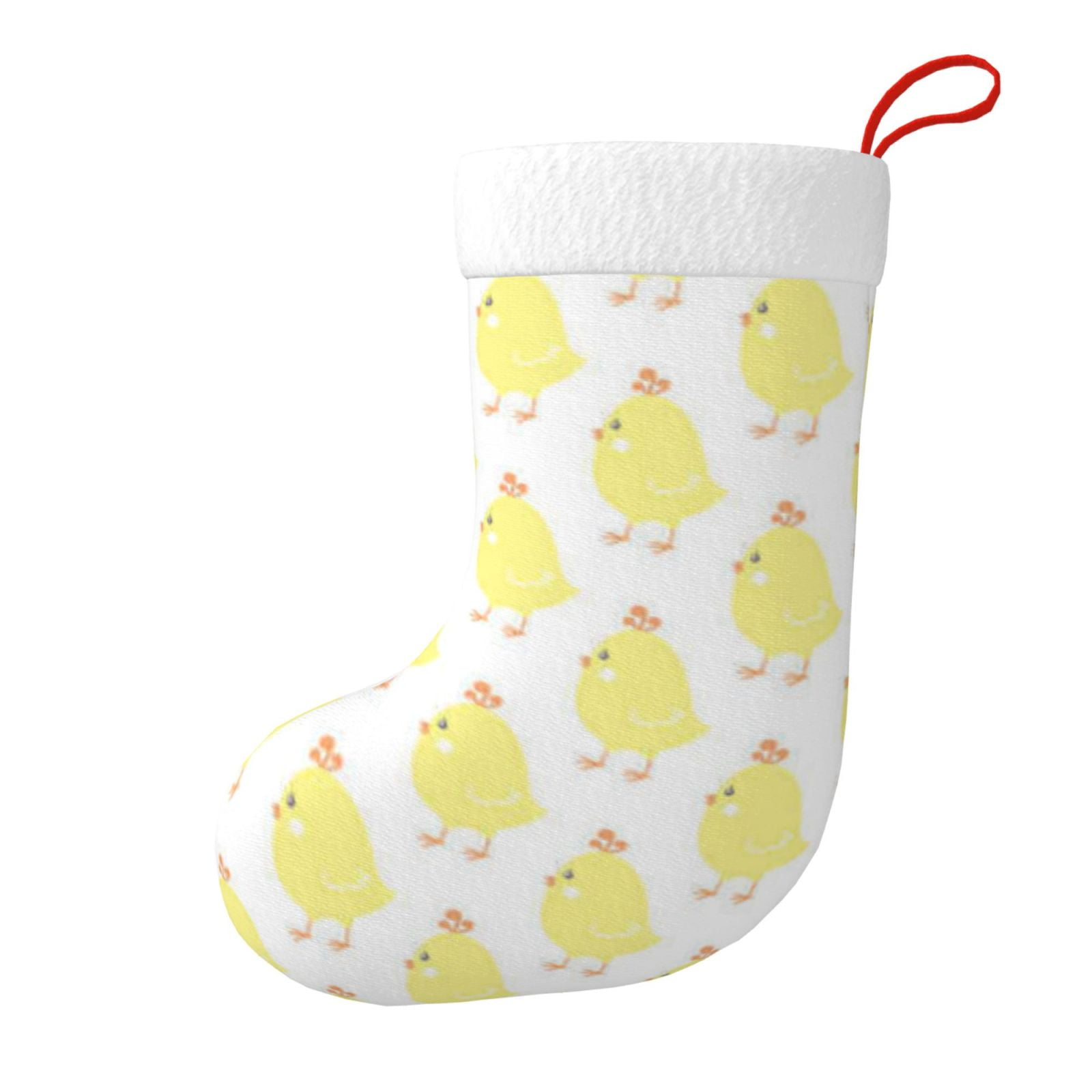 Christmas Stockings Cute Chicken Large Hanging Xmas Sock Gift Bag ...