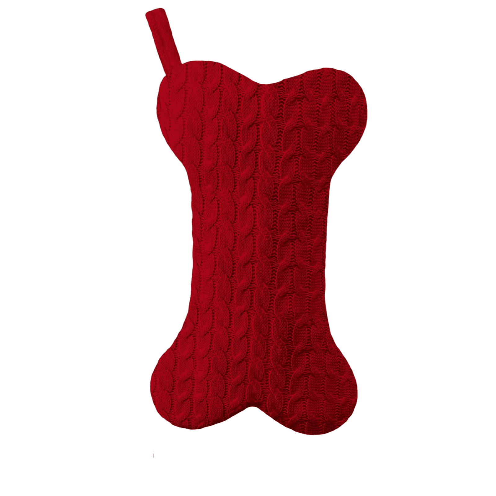Christmas Stockings for Dogs, Knit White Pet Stocking with Bone Shape ...