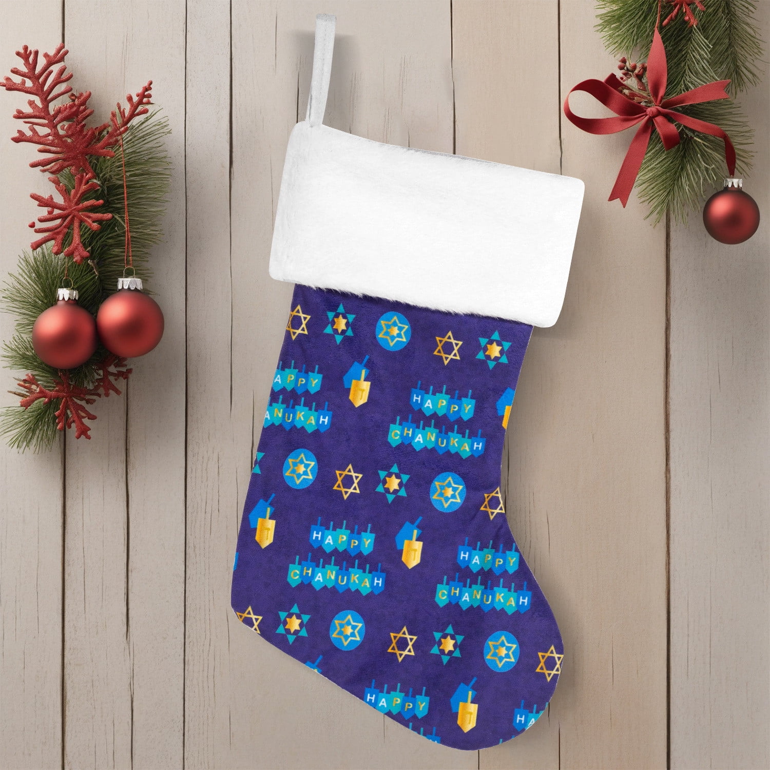 Christmas Stockings, Festive Holiday Socks, Hot Stamping Snowflake ...