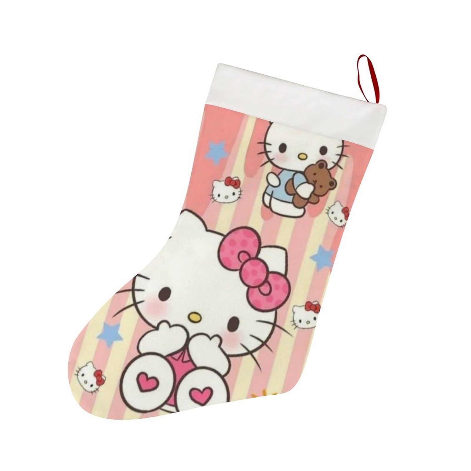 Christmas Stockings HELLO KITTY 16 InchesRed Christmas Xmas Tree ...