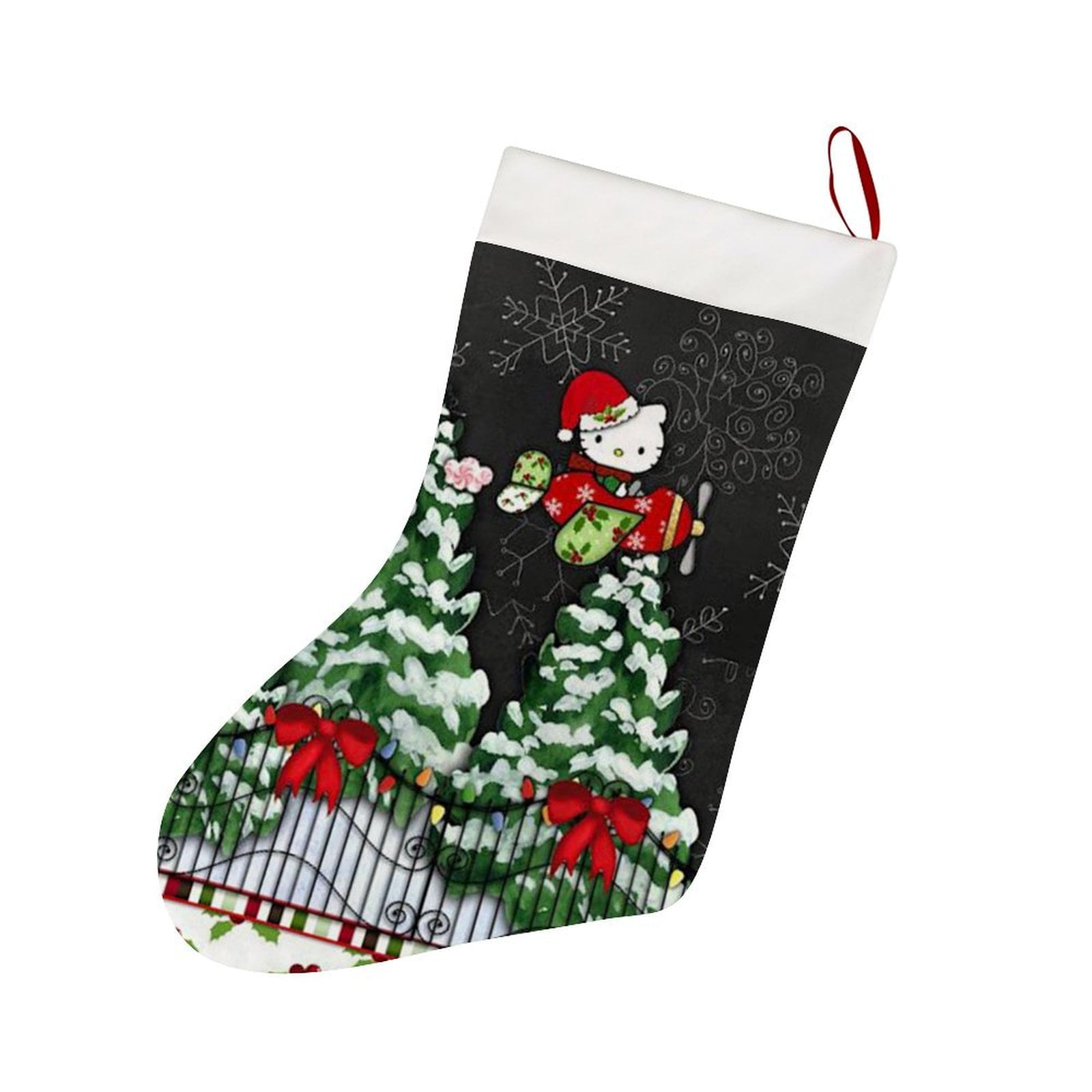 Christmas Stockings Hello Kitty 16 InchesRed Christmas Xmas Tree ...