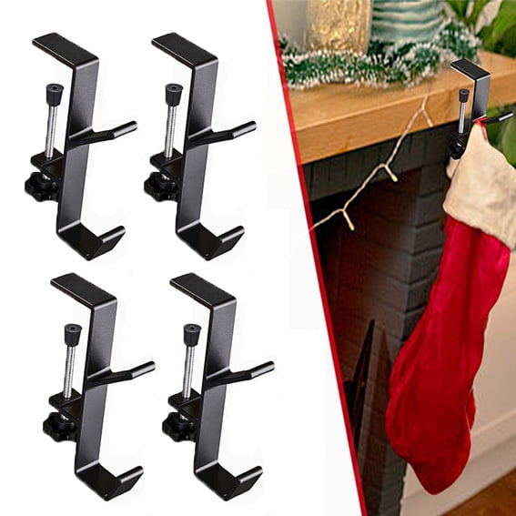 Christmas Stockings Holder for Mantle, Metal Hooks for Hanging ...