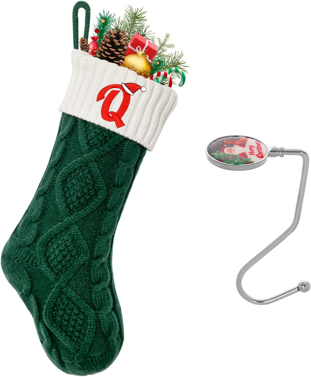 Christmas Stockings with Initials, Personalized Custom 18" Large ...