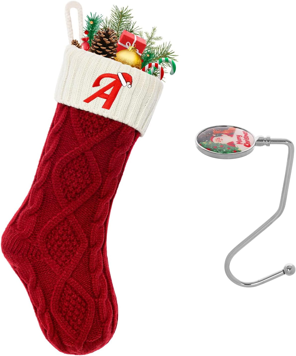 Christmas Stockings with Initials, Personalized Custom 18" Large ...