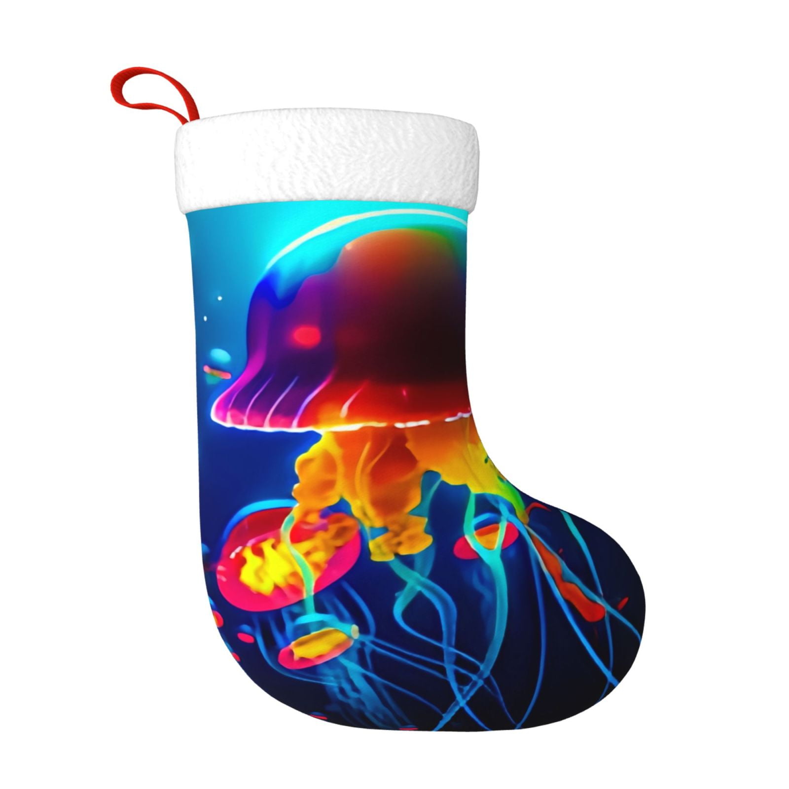 Christmas Stockings Jellyfish Floating In The Ocean Large Hanging Xmas ...