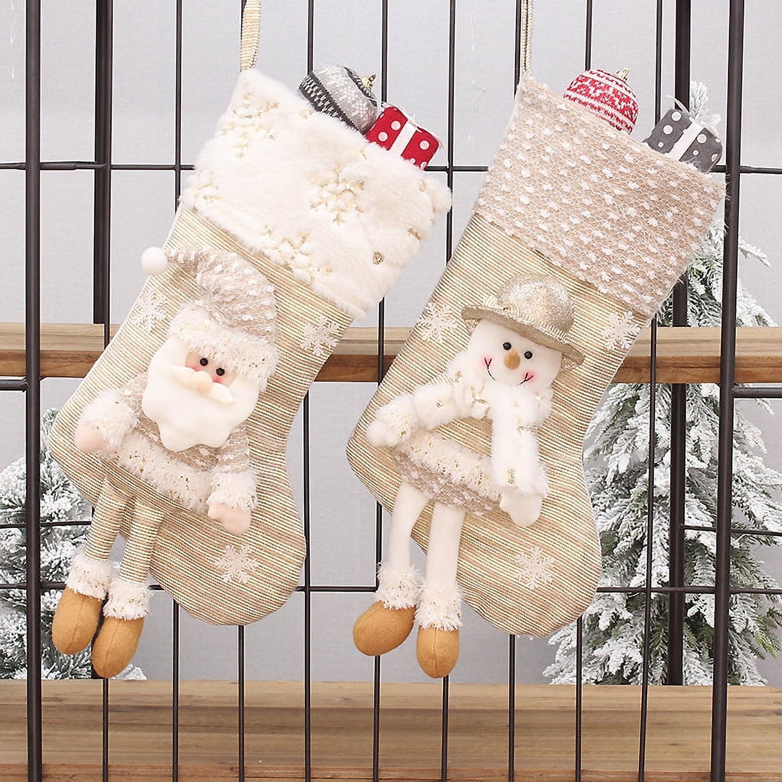 Christmas Stockings Large Christmas Stockings White Christmas Stockings ...