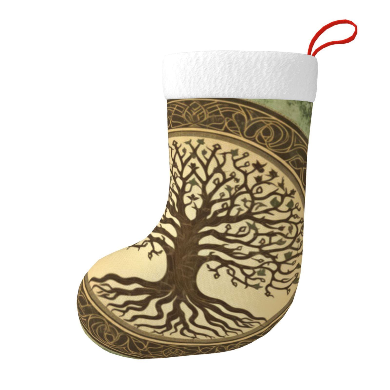 Christmas Stockings Magic Tree Of Life Sacred Symbol Large Hanging Xmas ...