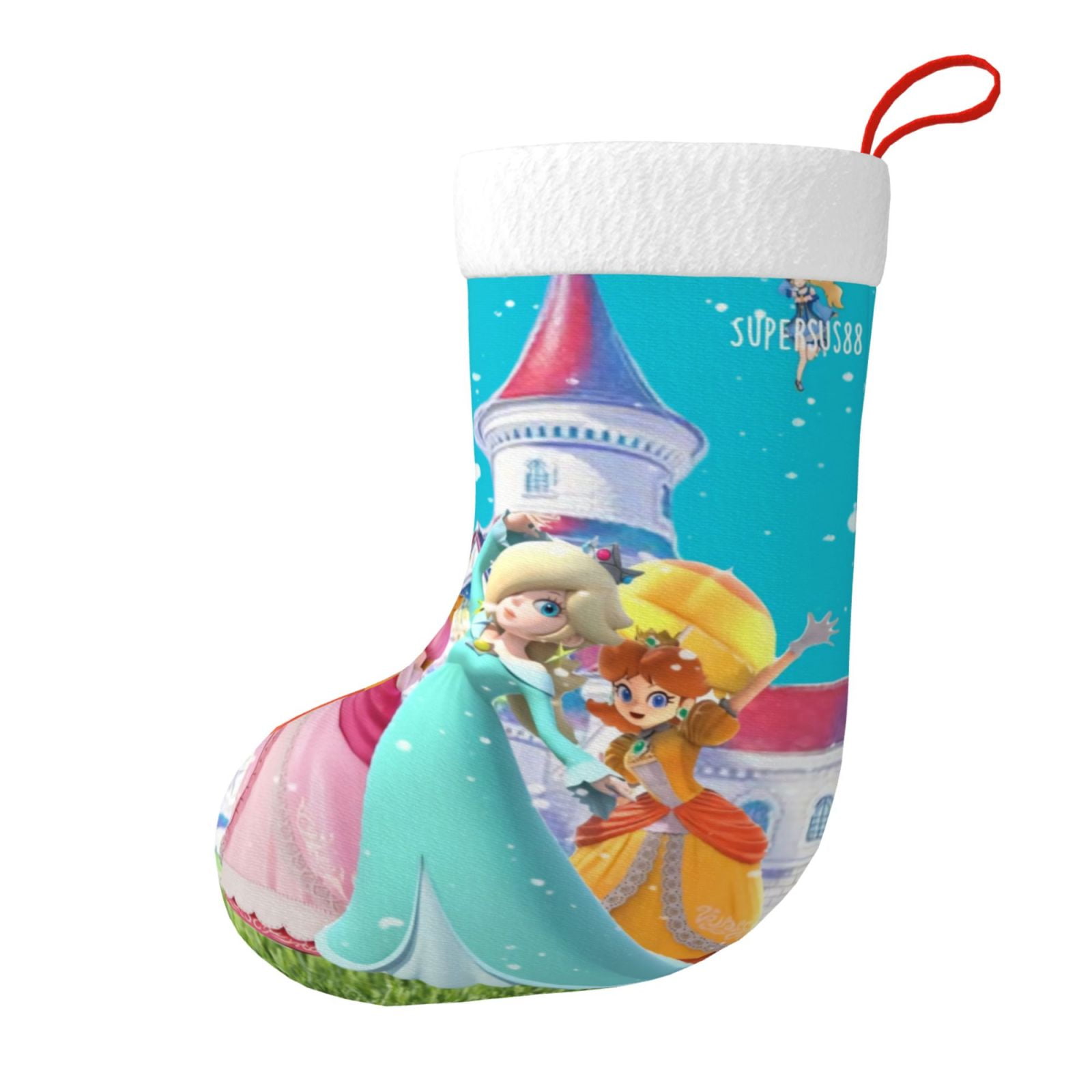 Christmas Stockings Mario Rosalina Princess Peach3 Large Super Soft ...