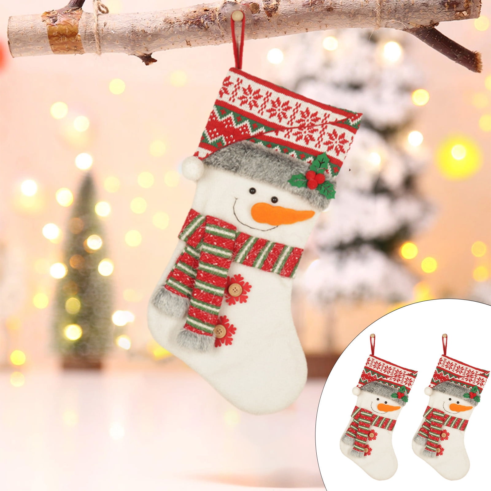 Christmas Stockings Ornaments,Christmas Socks Decoration,Christmas Tree ...