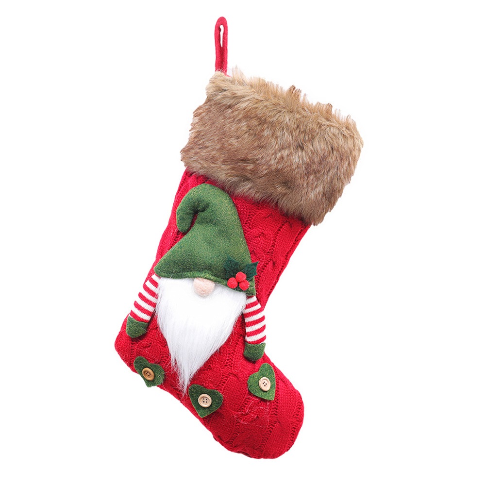 Christmas Stockings Plush Faceless Doll Candy Bag Xmas Decoration ...