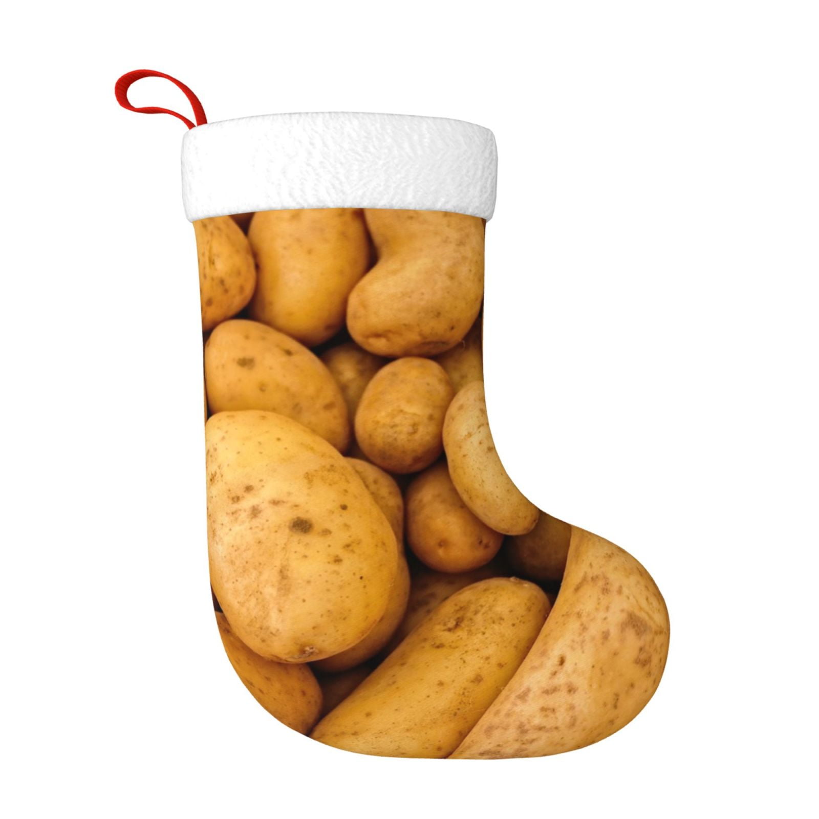 Christmas Stockings Potatoes Large Hanging Xmas Sock Gift Bag Classic ...