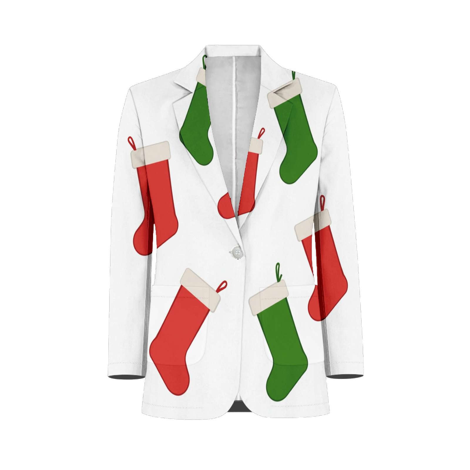 Christmas Stockings Red And Green Customized Men's Suits full man Shawl ...