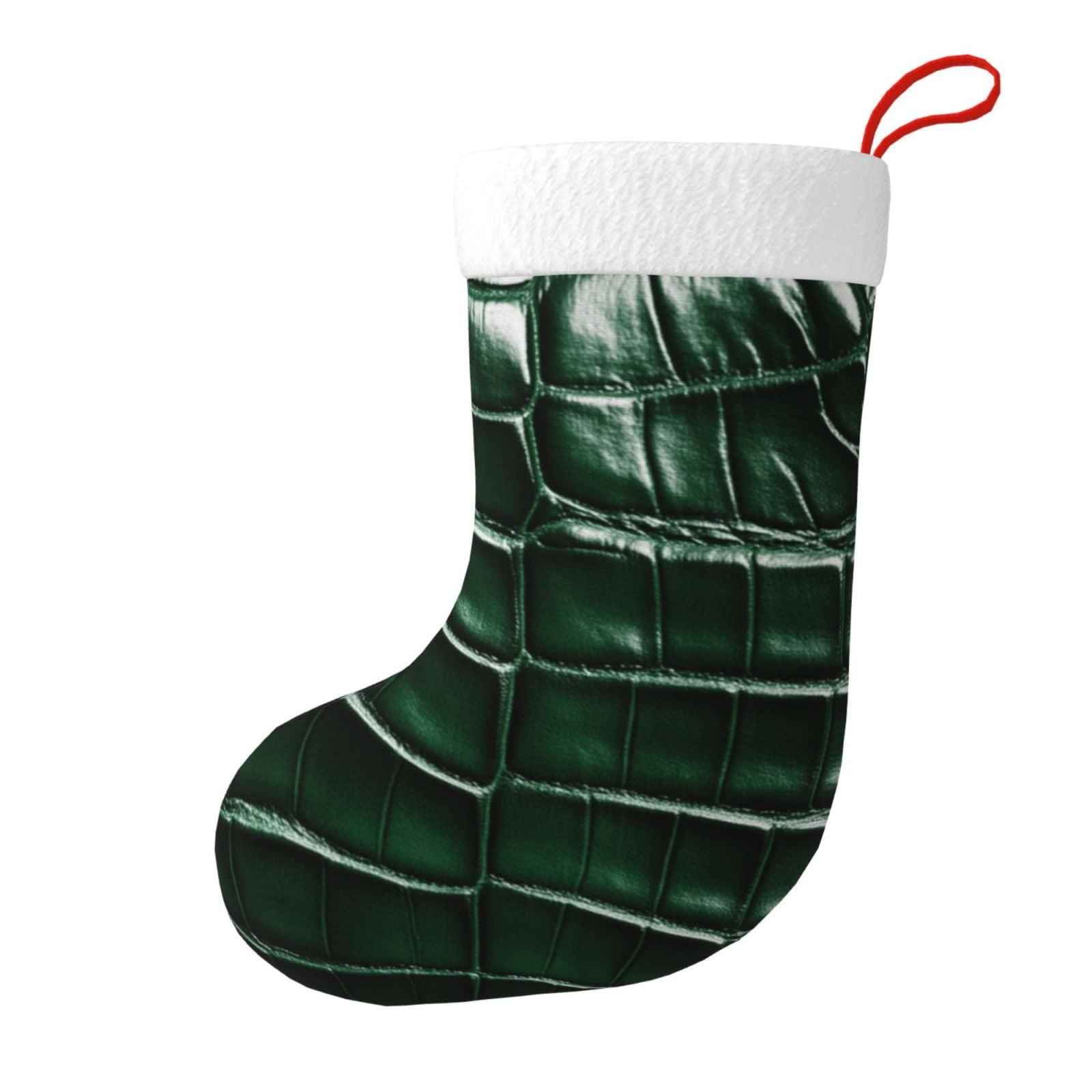 Christmas Stockings Snake Skin Background Large Hanging Xmas Sock Gift ...