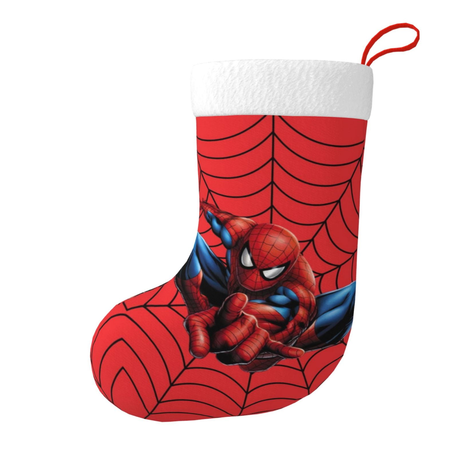 Christmas Stockings Spider-Man Spider Web Large Super Soft Christmas ...