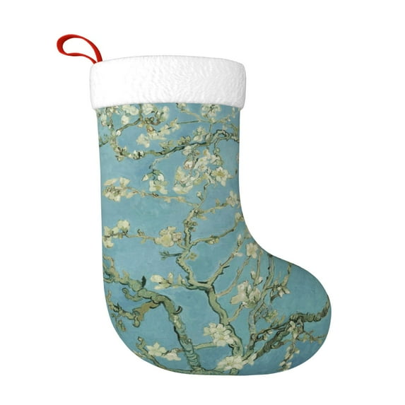 Christmas Stockings Van Gogh Blossoming Almond Tree Large Hanging Xmas ...