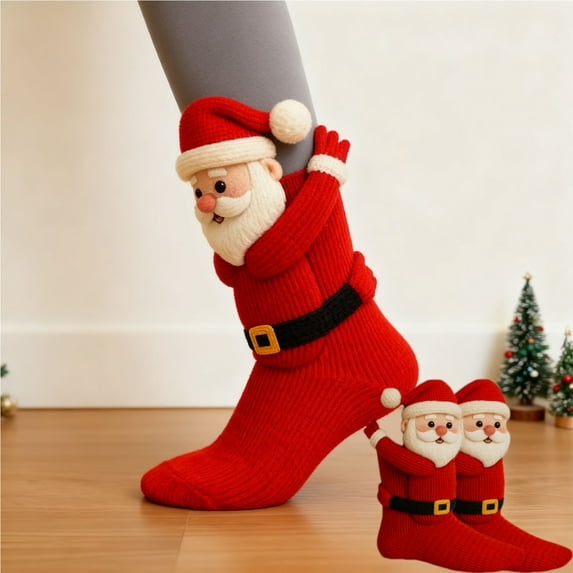 Christmas Stockings For Wearing,3D Knit Animal Sloth Socks for Women ...