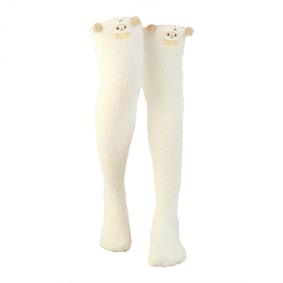 Christmas Stockings for Women, Women's Coral Fleece Thickened Cartoon ...