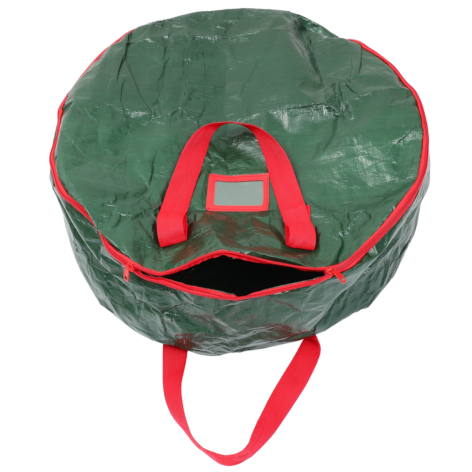 HOMEMAXS 1pc Round Christmas Wreath Storage Bag Premium Plastic Holiday ...