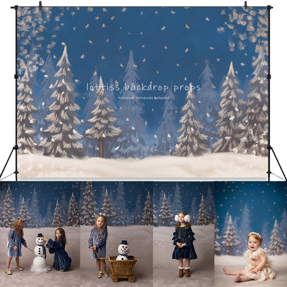 Christmas Store Front Photography Backdrops Child Adult Photocall Props ...