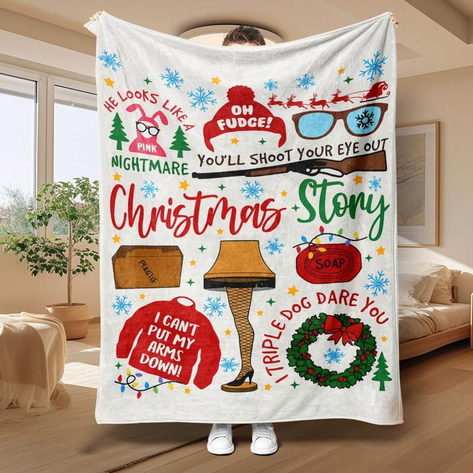 Christmas Story Fun Element Blanket, Sofa Movie Poker, Air Conditioning ...
