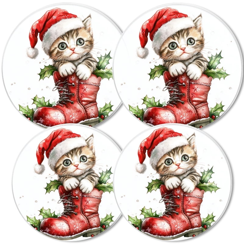 Christmas Stove Burner Covers for Electric Stove, Red Christmas Cute ...