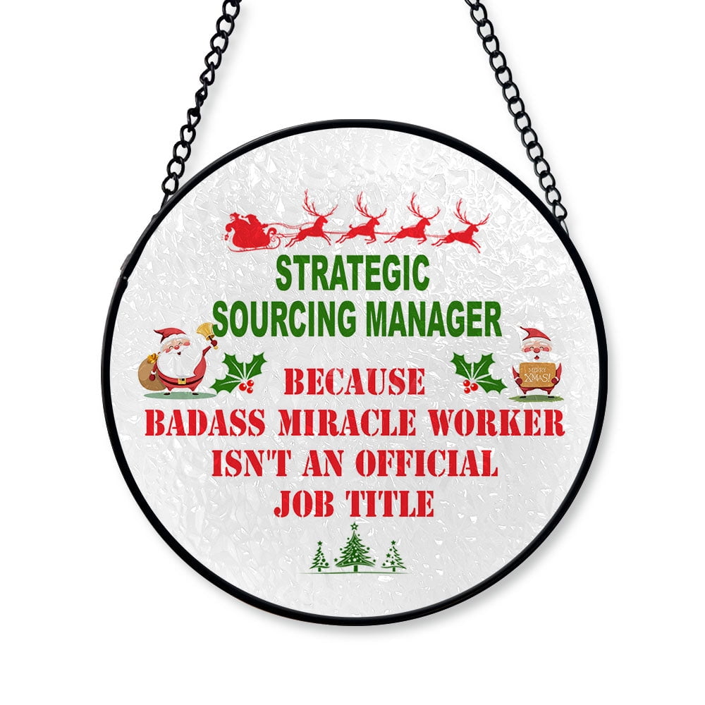 Christmas Strategic Sourcing Manager Stained Glass Window Hanging 2025 ...