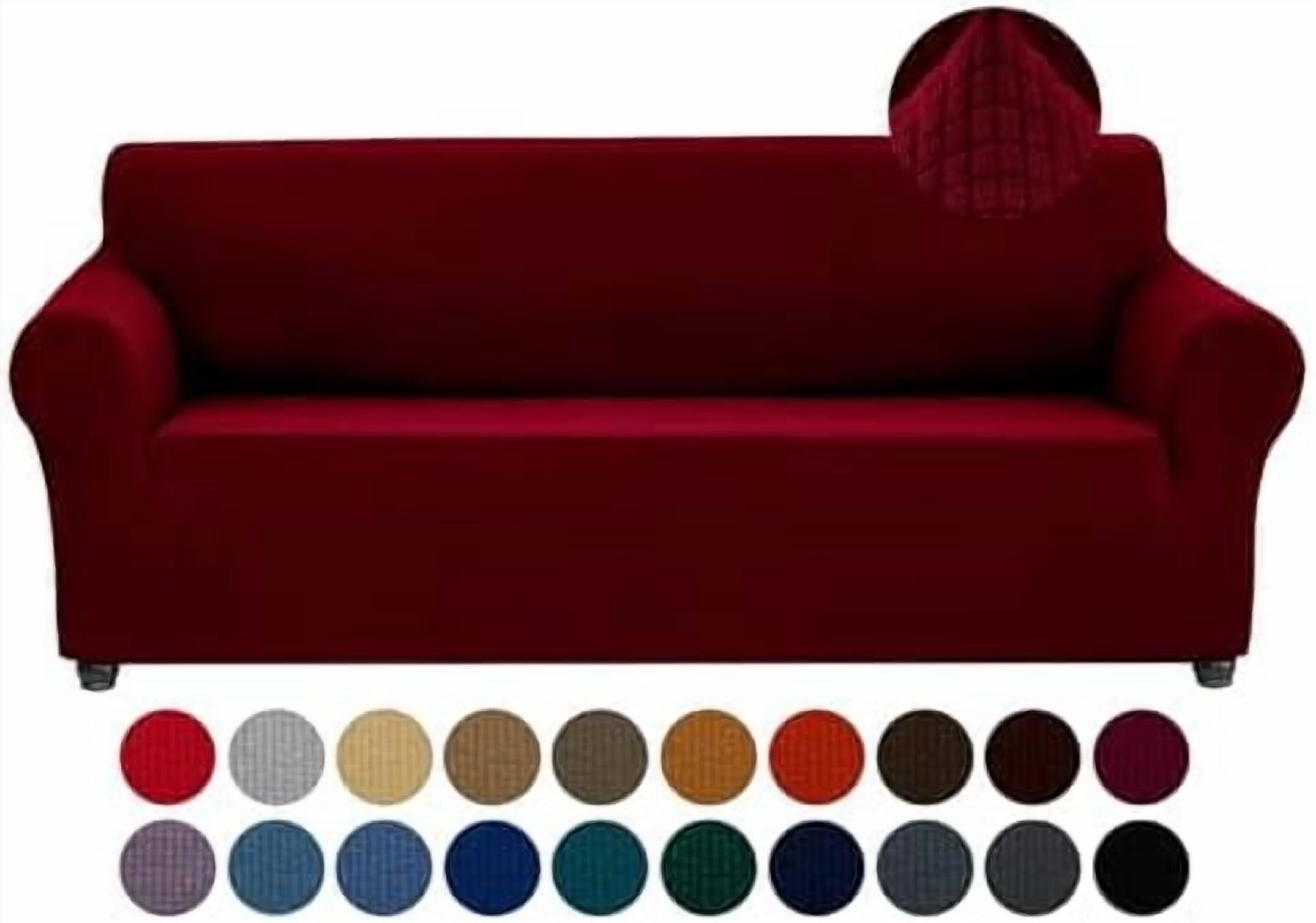 Christmas Stretch Couch Cover Slipcovers, 1-Piece Sofa Covers for 3 ...