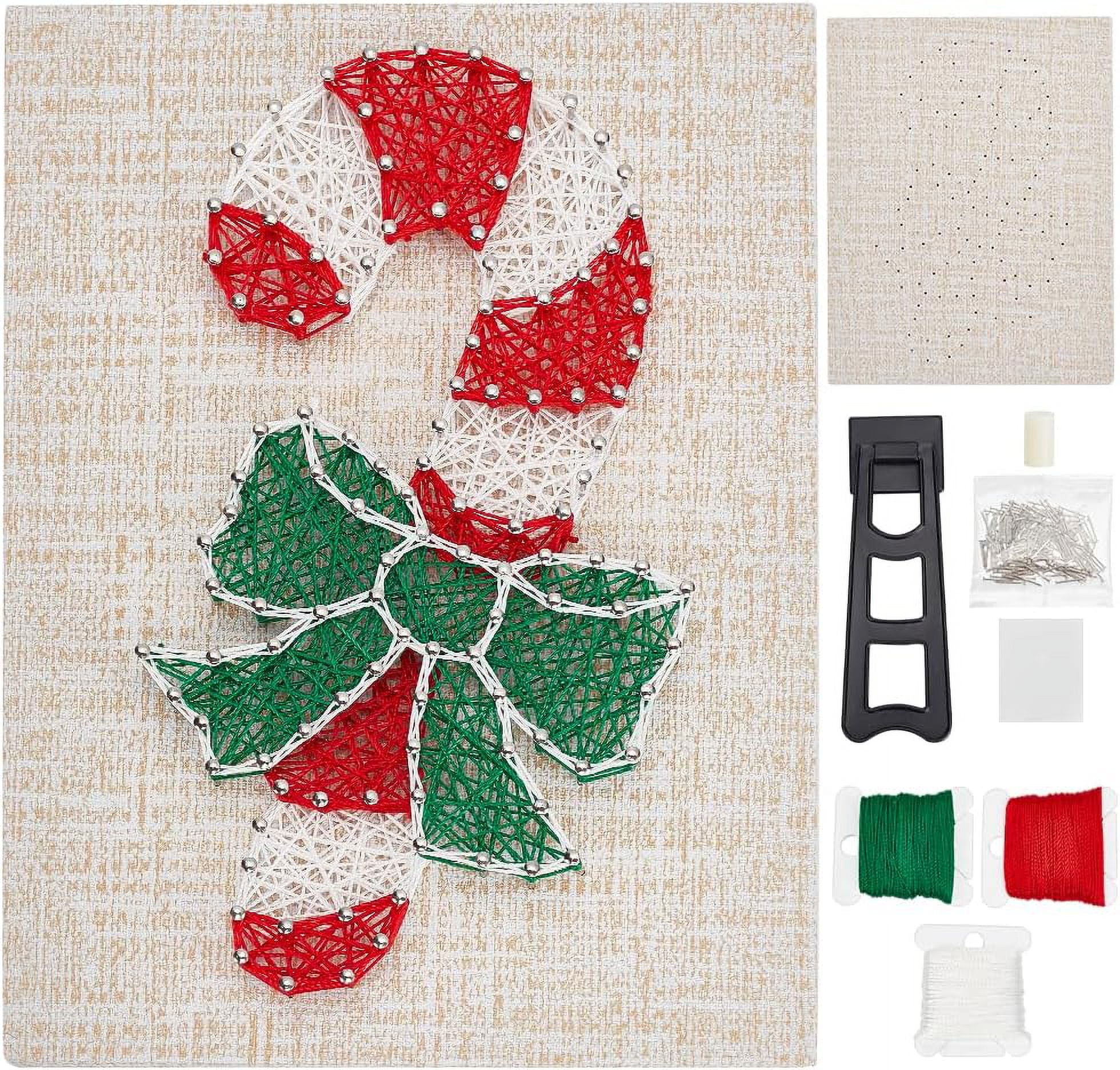 Christmas String Art Kit for Adults Beginner Christmas Cane Wall Art ...