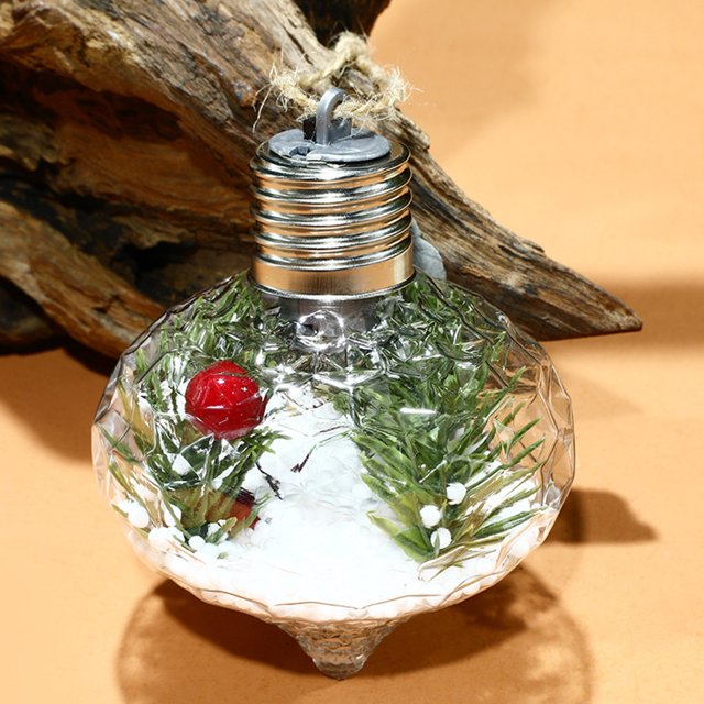 Christmas String Beads Concave With Lights Transparent Christmas ...