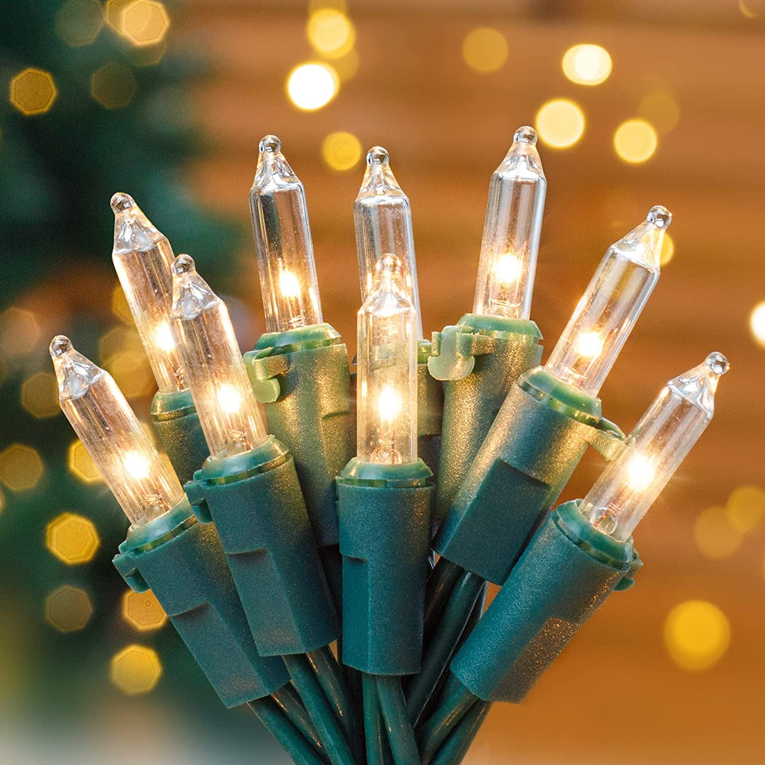 Christmas String Light Indoor Outdoor 100 LED Battery Powered String ...