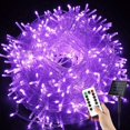 Christmas String Lights, 22M 200 LED Solar String Lights, 8 Modes IP65 ...