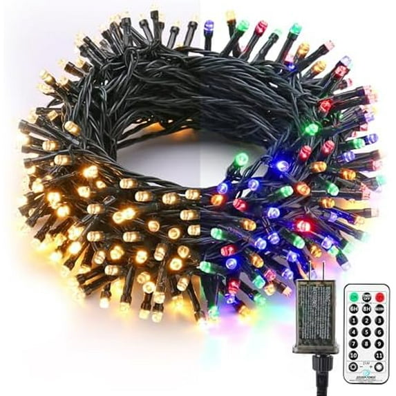 Christmas String Lights, 33ft 100 LED Color Changing Christmas Lights ...