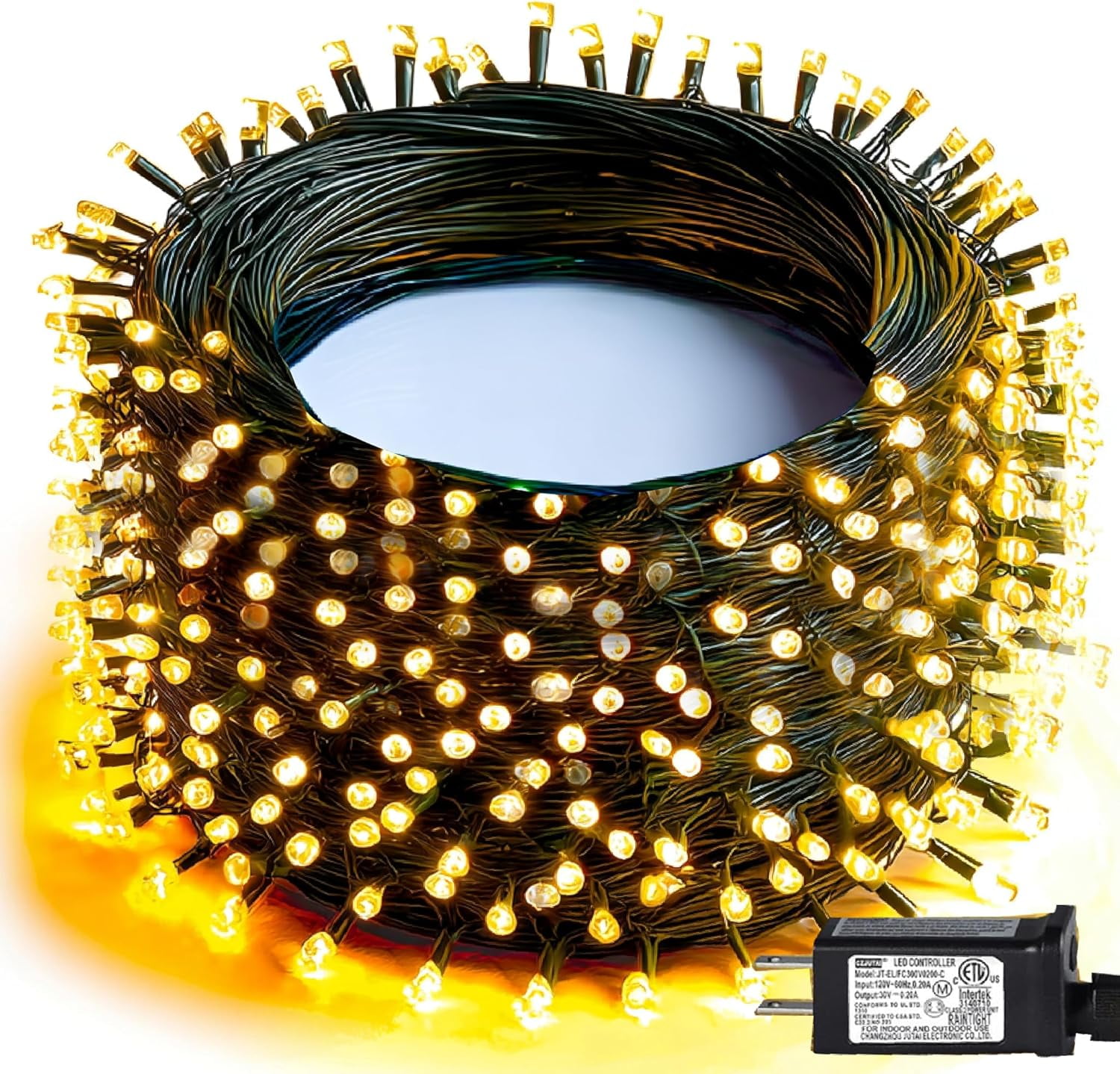 Christmas String Lights, 600 196 FT Wire String Lights with 8 Lighting ...