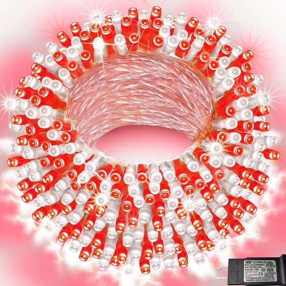 Christmas String Lights, 66 ft 200 LED Christmas Lights Plug in, Indoor ...